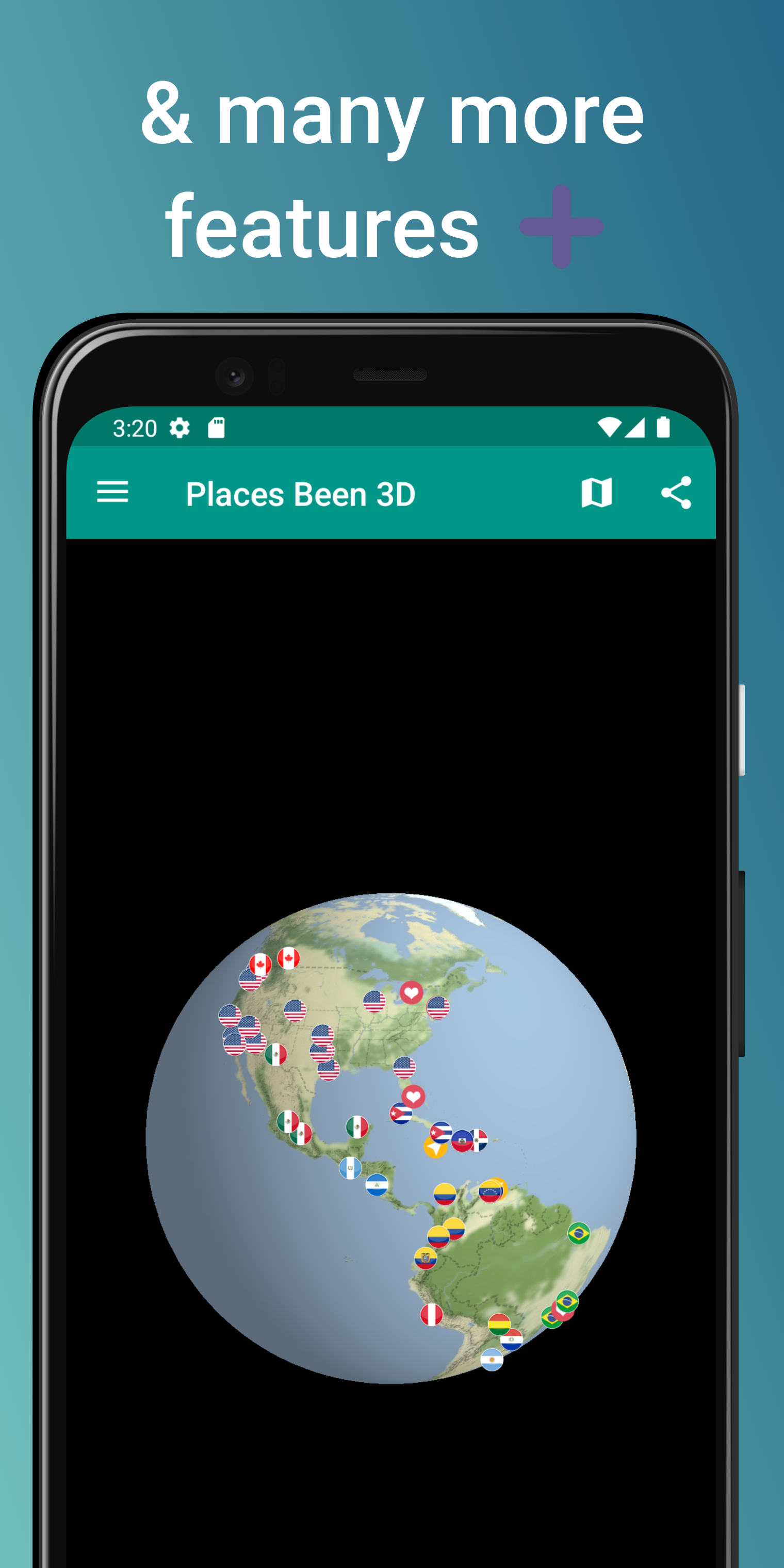 Places Been travel tracker app for Android & iOS App | by myarx apps